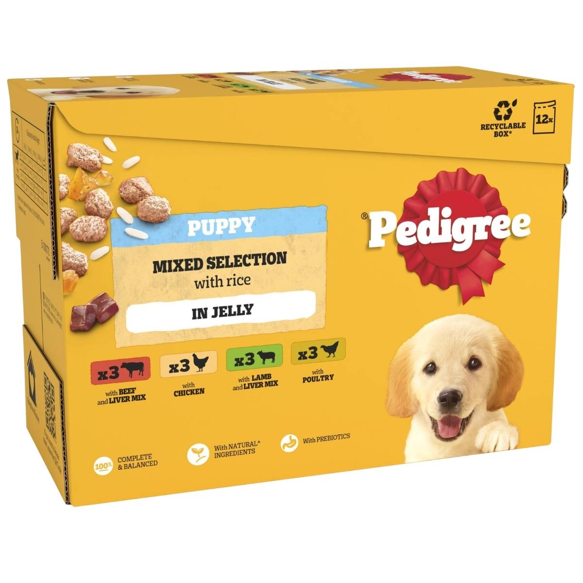 Pedigree Puppy Mixed Selection Rice in Jelly 12x100g | Buy Online ...